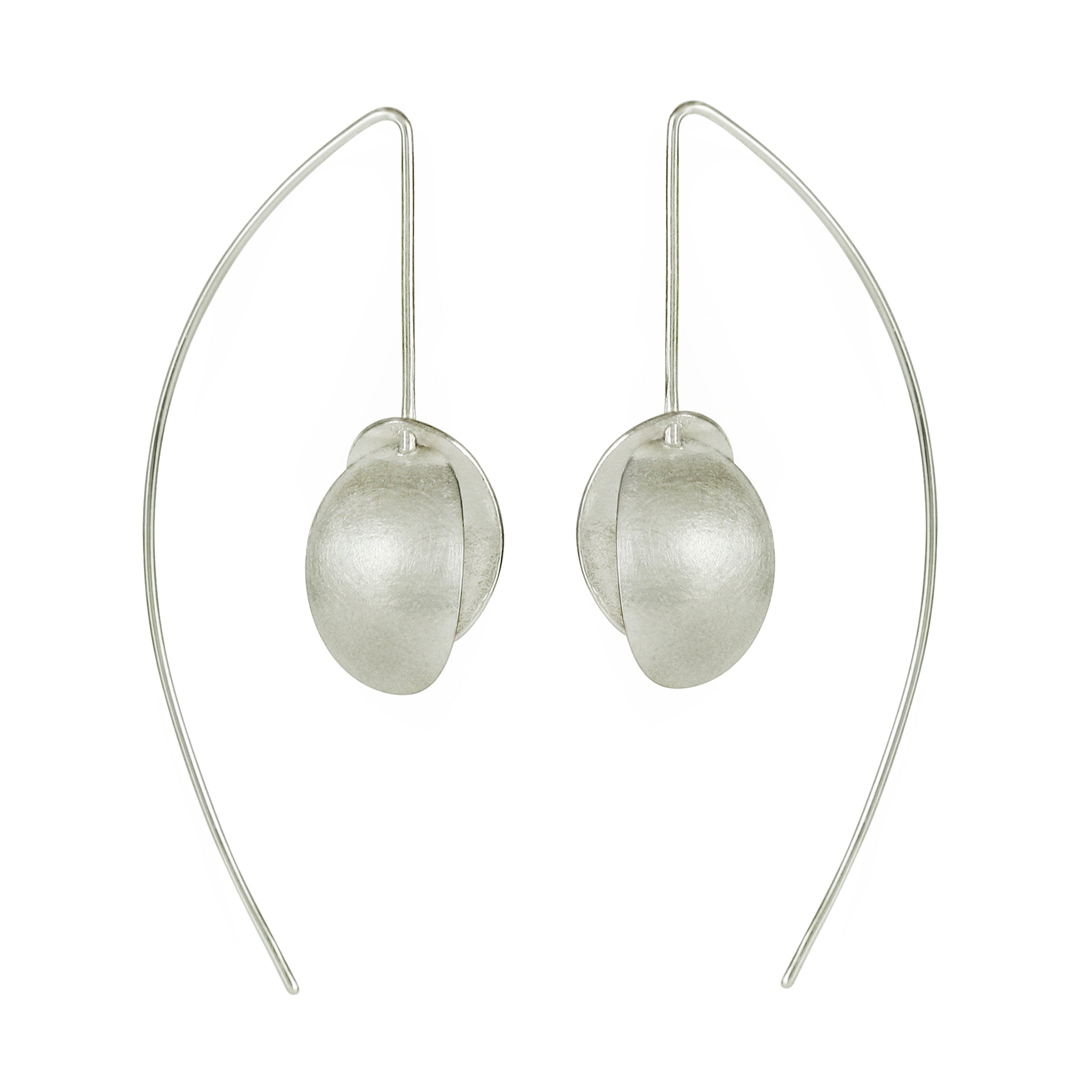 Long Silver Seed Pod Earrings – Gabriella Casemore Jewellery